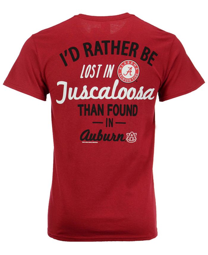 New World Graphics Men's Alabama Crimson Tide Lost and Found T-Shirt ...