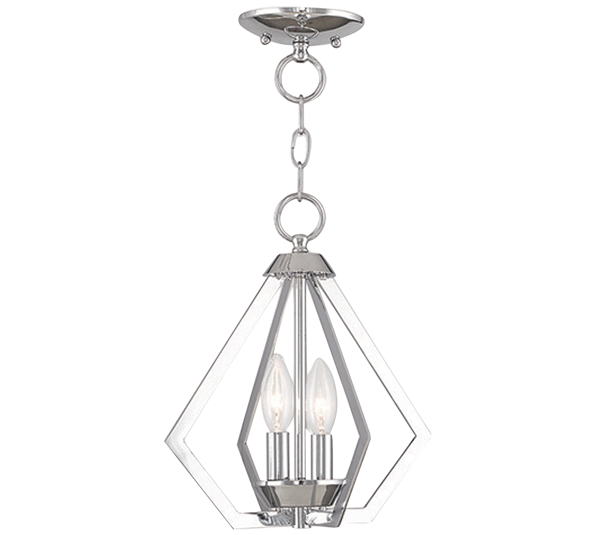 Click here for Livex Prism 2- Light Metal Mini Pendant - Chrome prices