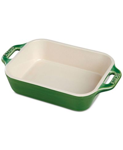 Staub Half-Quart Ceramic Rectangular Baking Dish - Bakeware - Kitchen ...