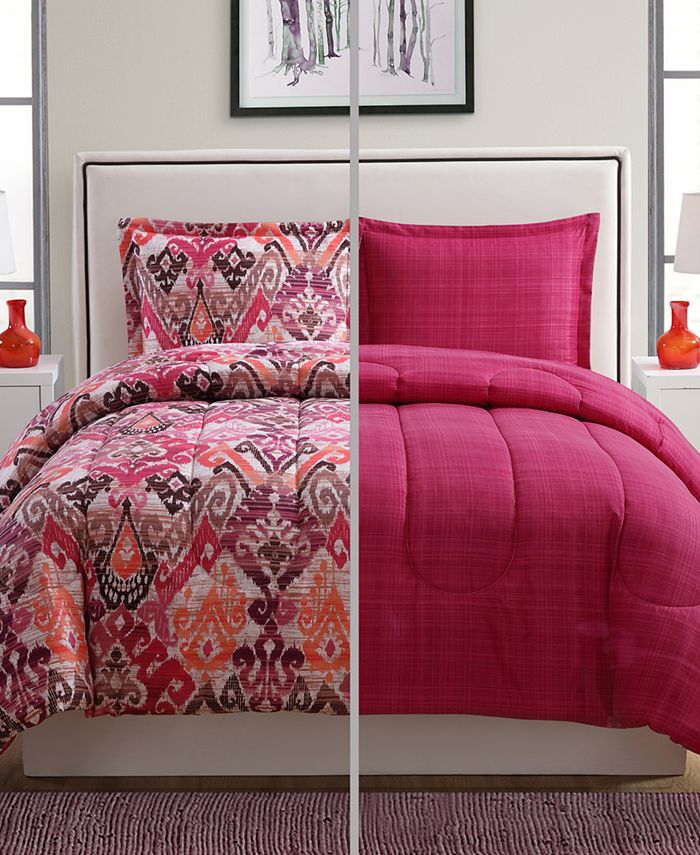 Ellison First Asia Malaga Reversible 3-Pc. Full/Queen Comforter Set ...