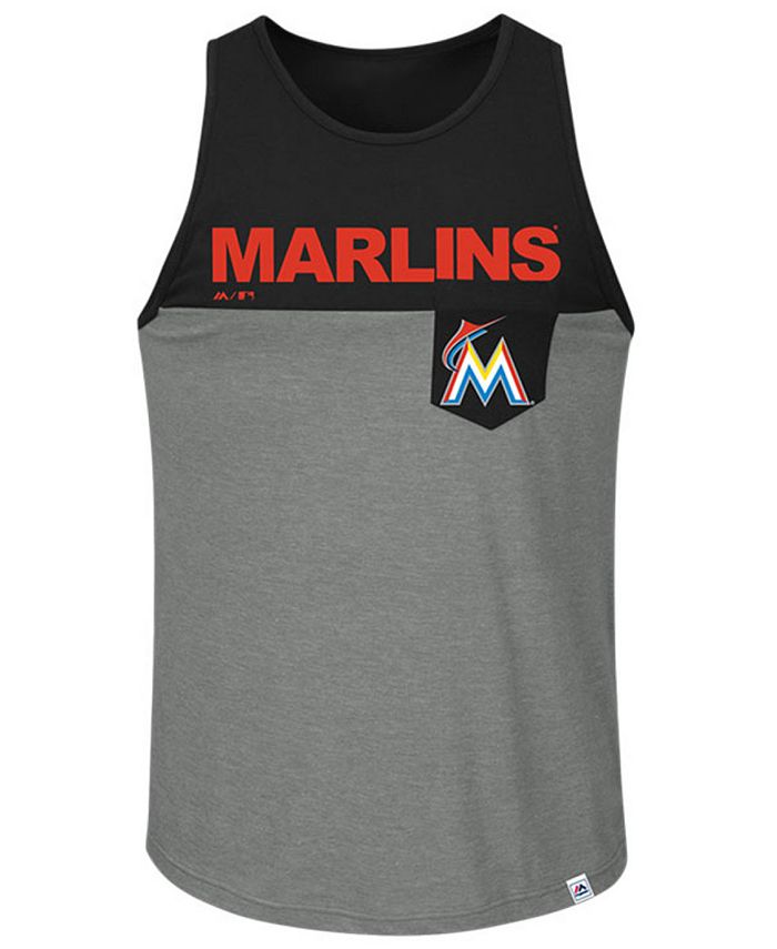 Majestic Men's Miami Marlins Pocket Tank - Macy's