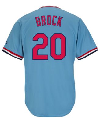 Majestic Men's Lou Brock St. Louis Cardinals Cooperstown Player Replica ...