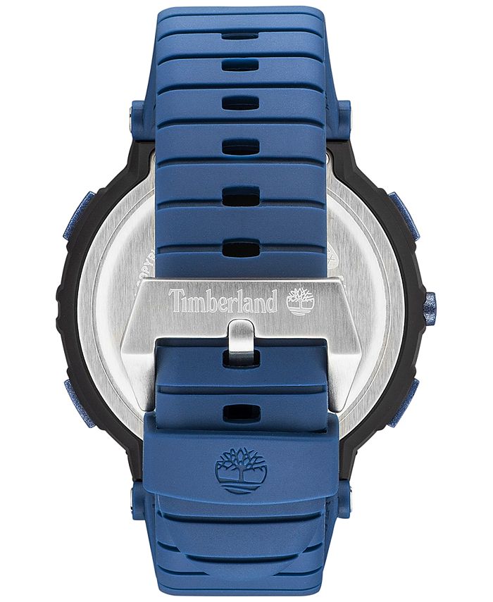 Timberland Men's Mendon Blue Polyurethane Strap Watch 52mm ...