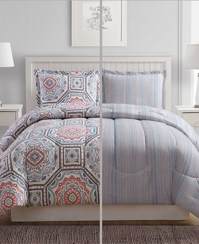 Ellison First Asia CLOSEOUT! Bali 2-Piece Reversible Twin Comforter Set ...