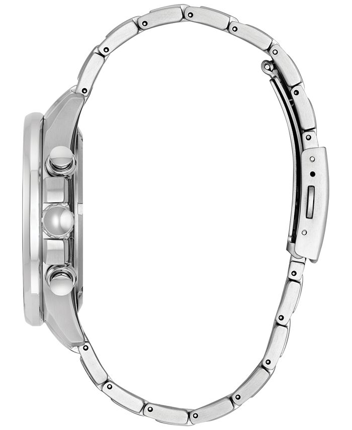 Citizen Men's Chronograph Eco-Drive Titanium Bracelet Watch 43mm CA0349 ...