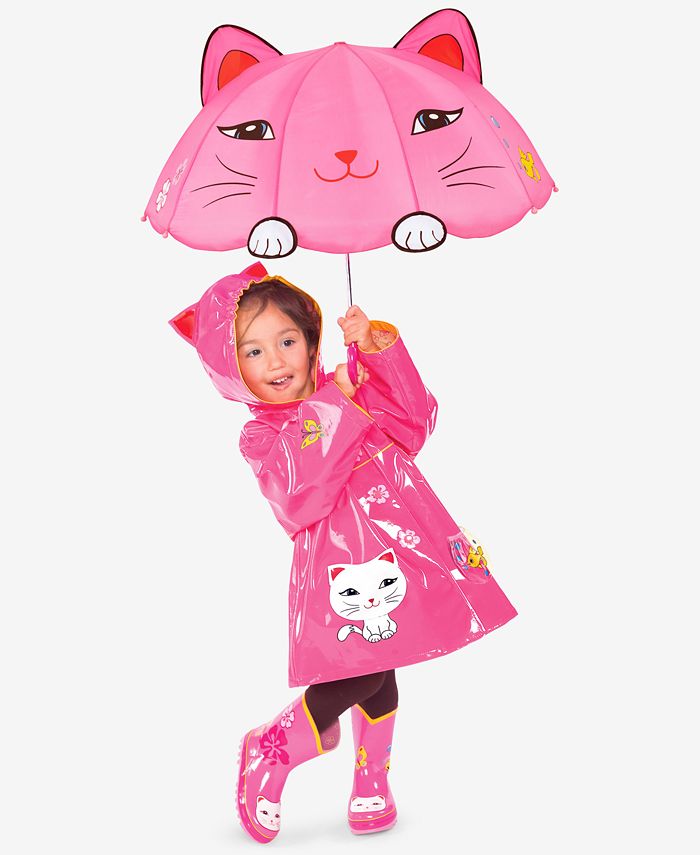 Kidorable Lucky Cat Raincoat, Little Girls - Macy's