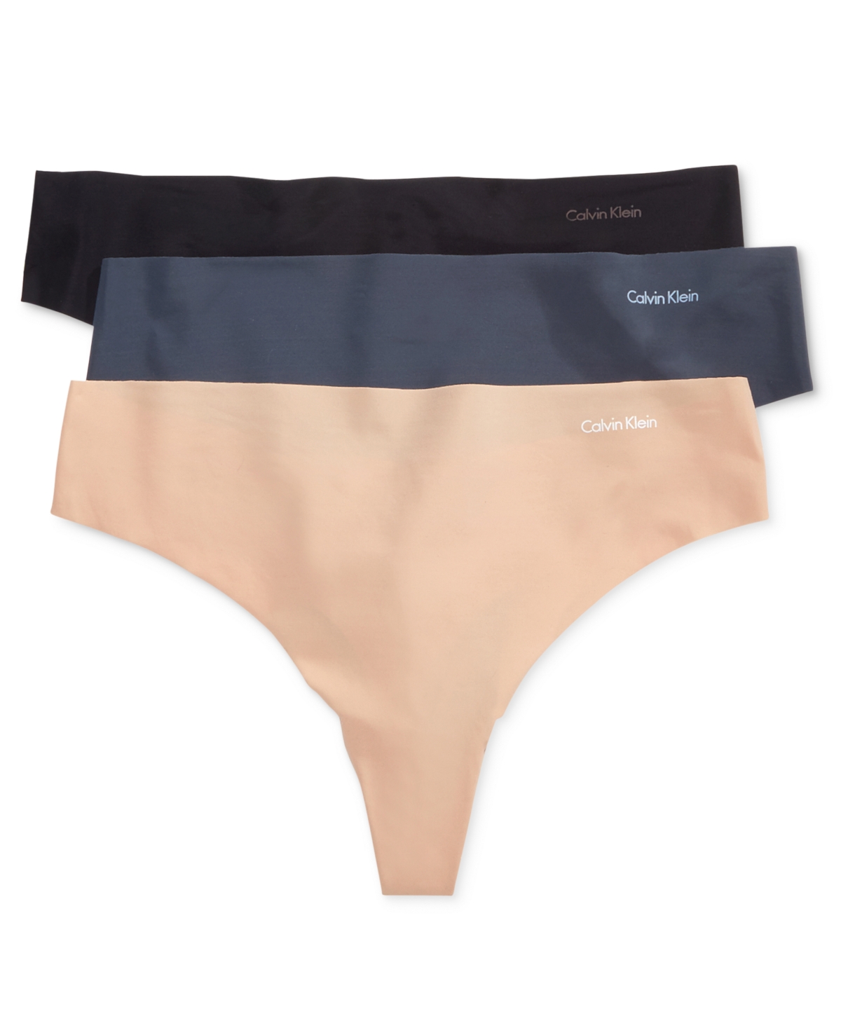 Click here for Calvin Klein Womens Invisibles 3-Pack Thong Underw... prices