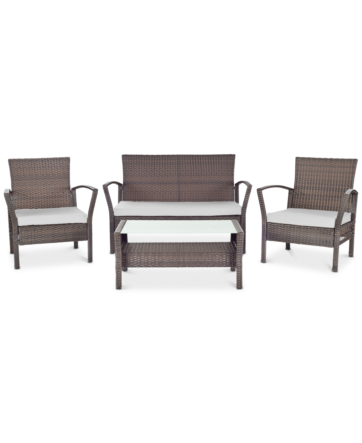 Click here for Calann Outdoor 4-Pc. Seating Set (1 Loveseat  2 Ch... prices