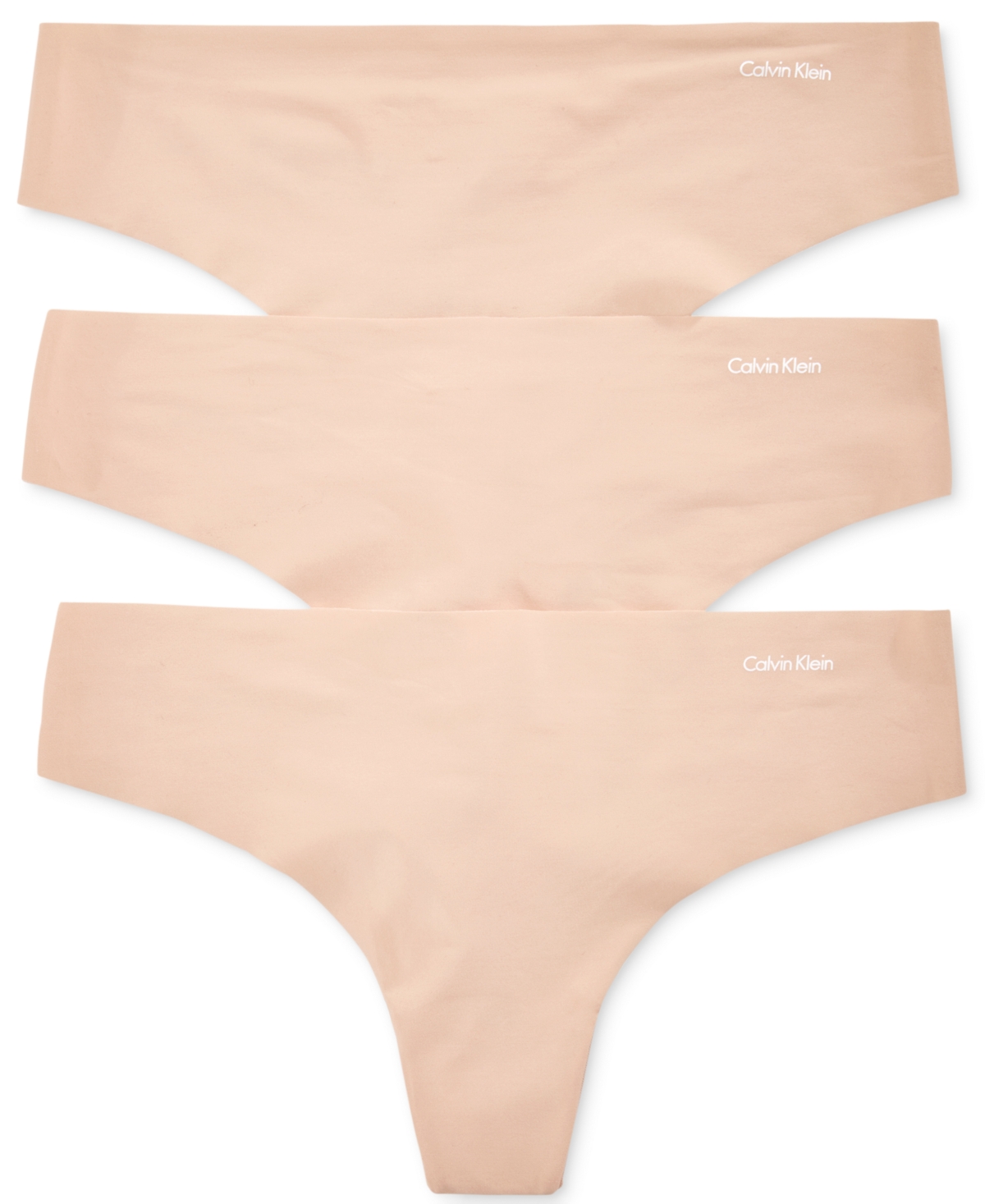 Click here for Calvin Klein Womens Invisibles 3-Pack Thong Underw... prices