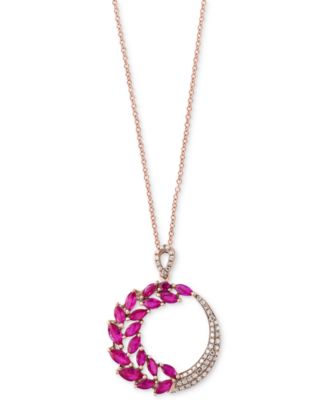 Amoré by EFFY® Ruby (2-1/10 ct. t.w.) and Diamond (1/5 ct. t.w ...