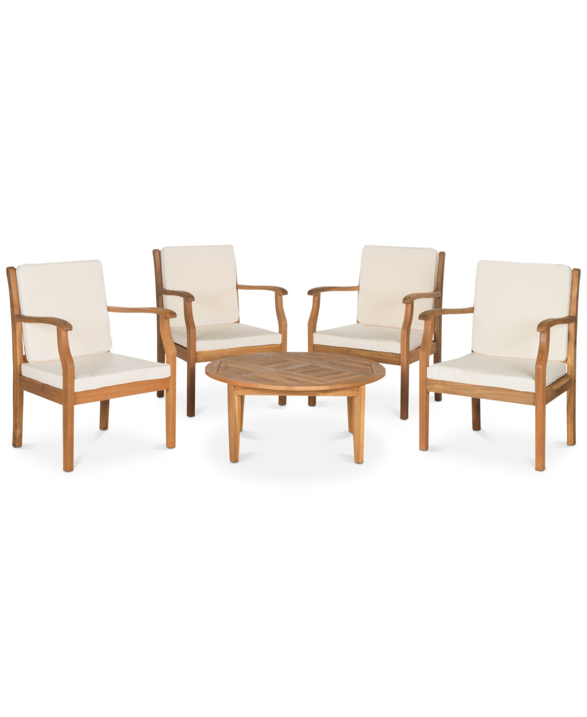Click here for Fadell Outdoor 5-Pc. Seating Set (4 Chairs & 1 Cof... prices