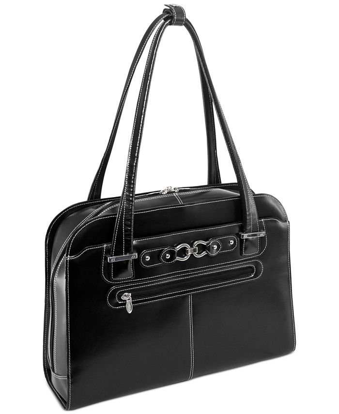 McKlein Oak Grove Leather Laptop Briefcase - Macy's