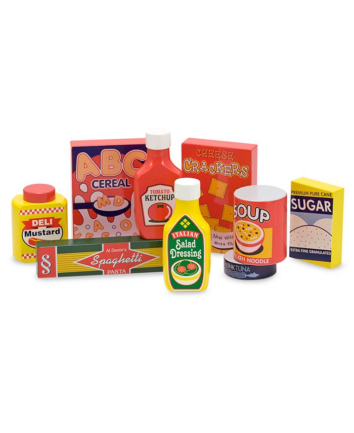 Melissa and Doug Toy, Wooden Pantry Products Set - Macy's