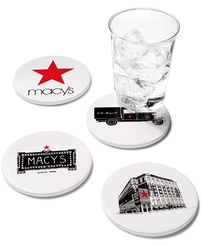 Macy's Set of 4 Coasters, Created for Macy's - Macy's