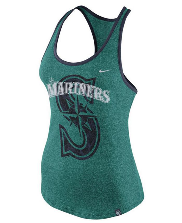 Nike Women's Seattle Mariners Marled Racer Tank - Macy's