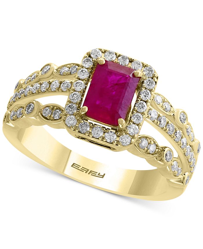 EFFY Collection Amoré by EFFY® Certified Ruby (1 ct. t.w.) and Diamond ...