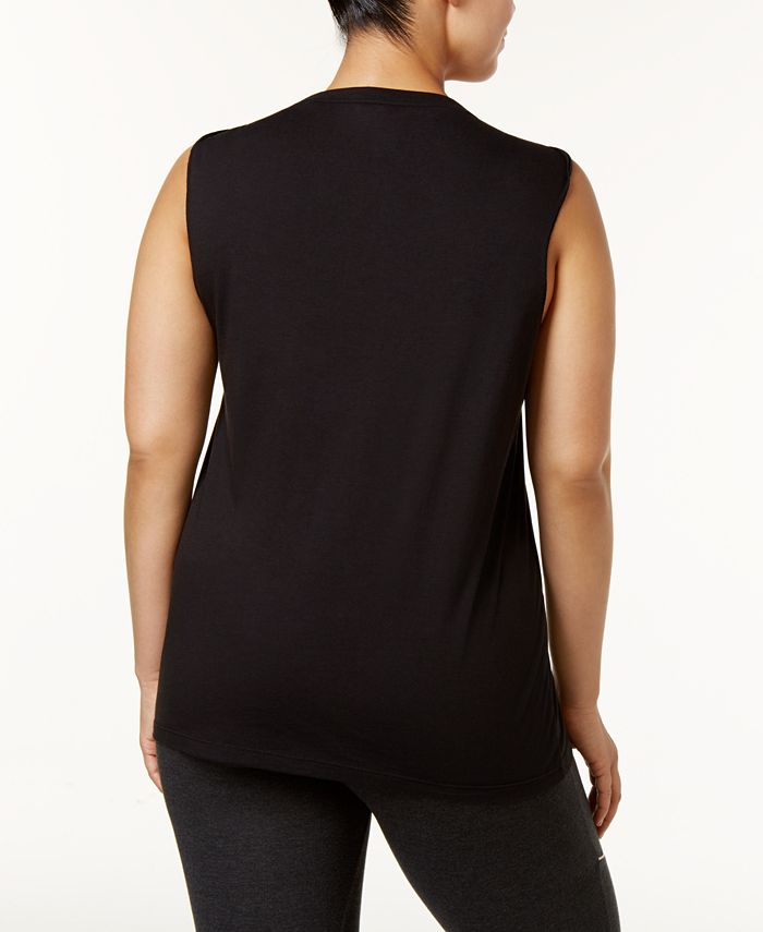 Soffe Curves Plus Size Printed Muscle Tank - Macy's