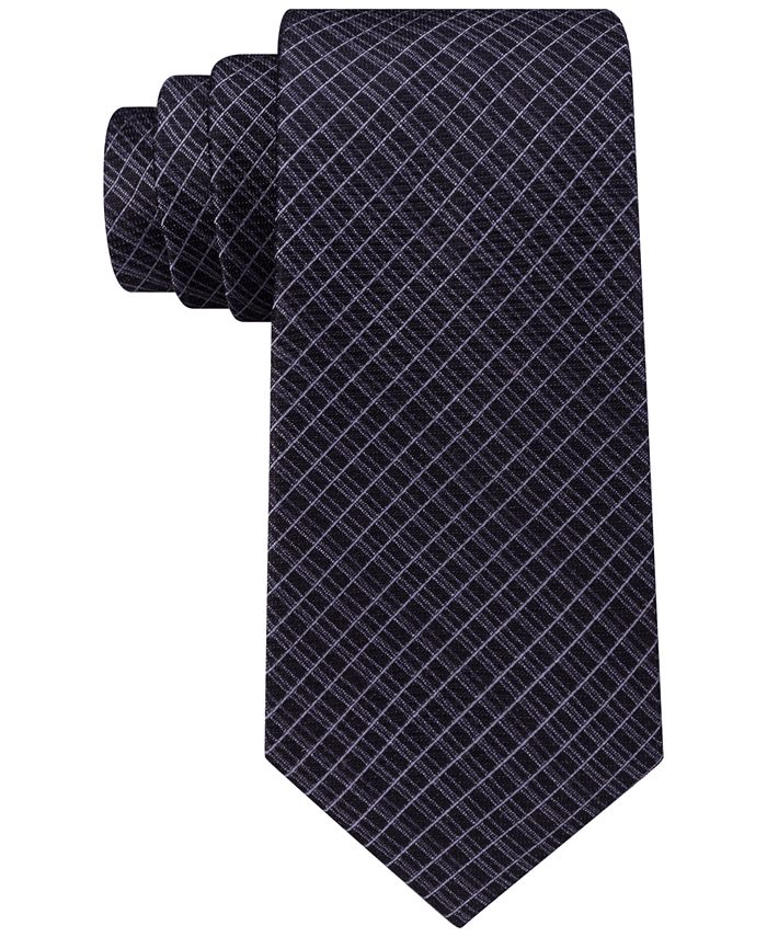 Kenneth Cole Reaction Men's Veloutine Grid Tie - Macy's