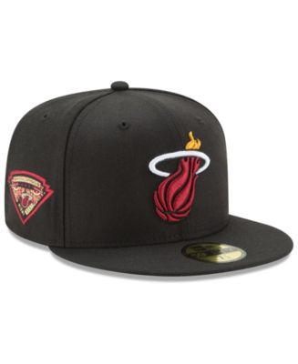 New Era Miami Heat Metallic Diamond Patch 59FIFTY Fitted Cap - Macy's