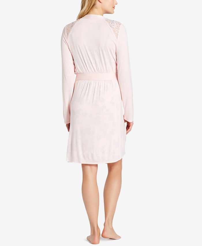 Jessica Simpson Maternity Lace-Trim Robe - Macy's