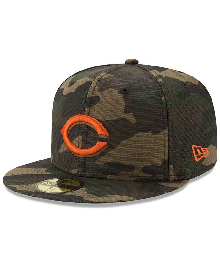 New Era Cincinnati Reds Camo On Canvas 59FIFTY Cap - Macy's