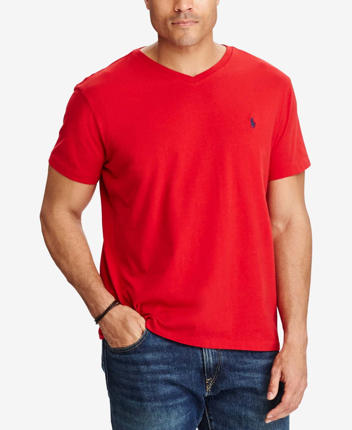 Click here for Polo Ralph Lauren Mens Big & Tall Classic Fit V-Ne... prices