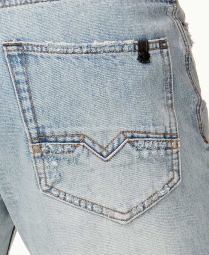 Buffalo David Bitton Men's Ripped Gunner Stretch Jeans - Macy's