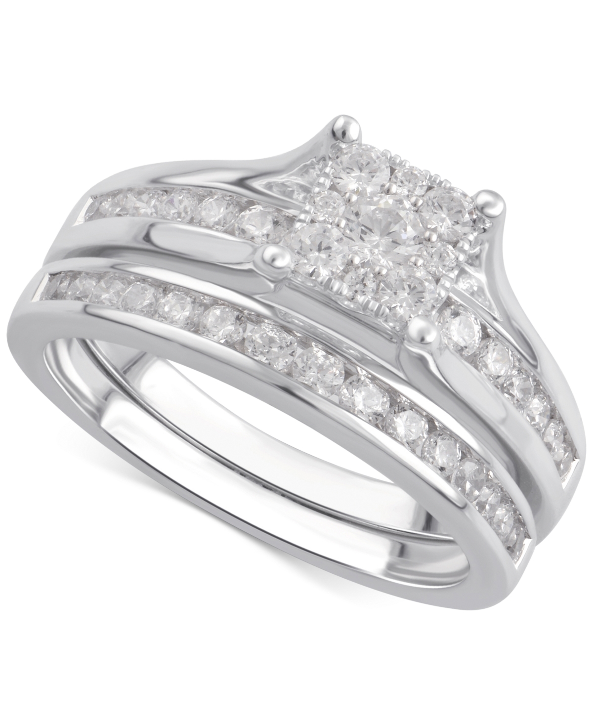 Click here for Diamond Bridal Channel Set (1 ct. t.w.) in 14k Whi... prices