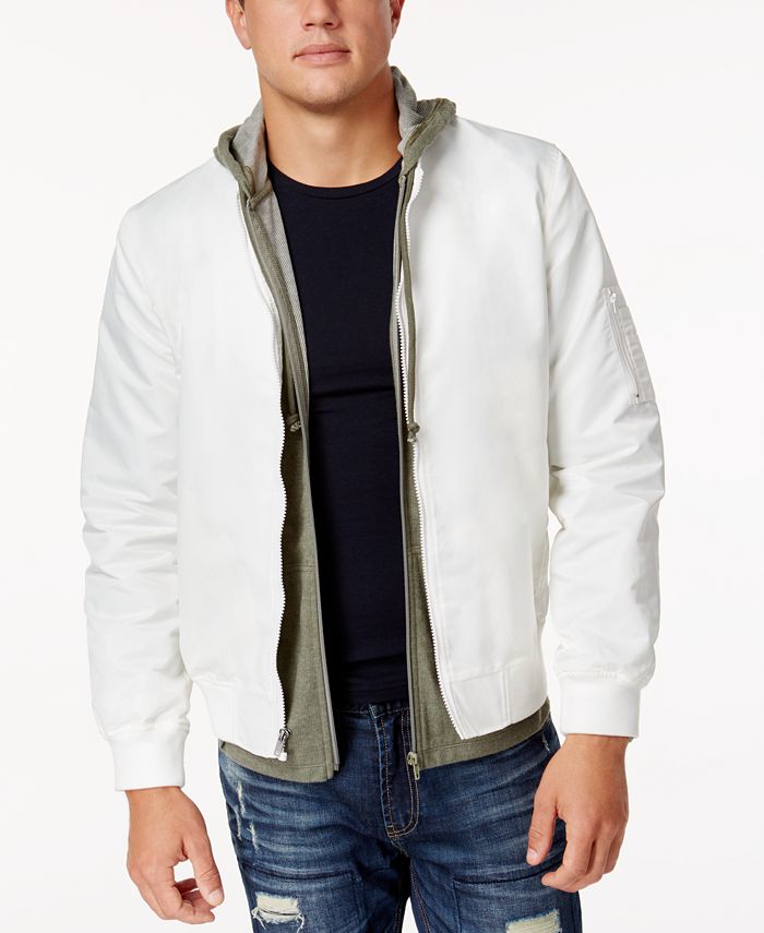American Rag Men's Nylon Bomber Jacket, Created for Macy's - Macy's