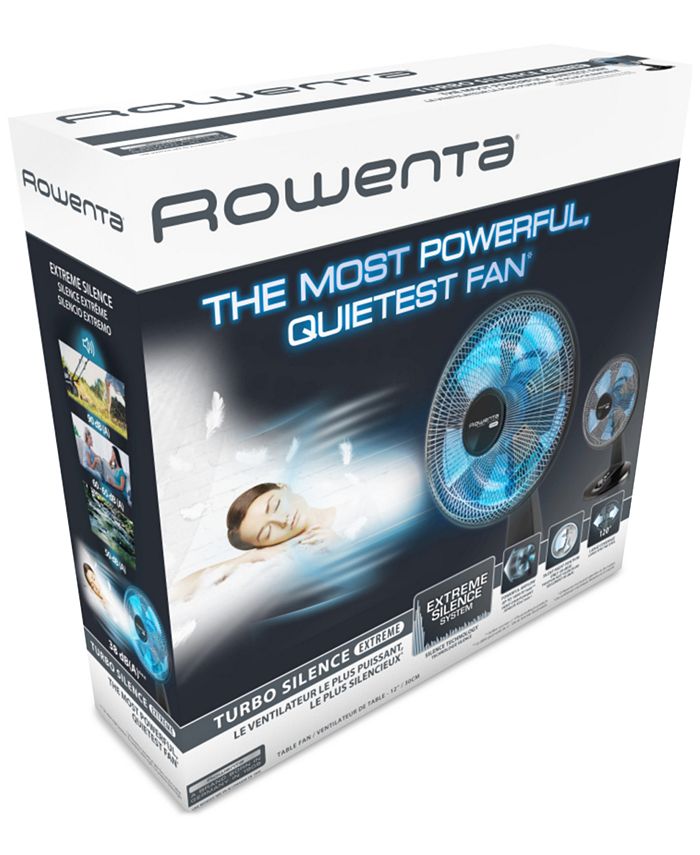 Rowenta VU2631U2 Turbo Silence Extreme 12" Manual Table Fan - Macy's