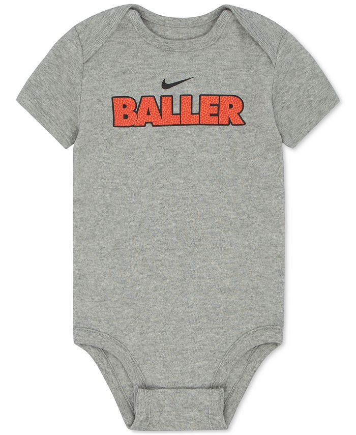 Nike Baller Cotton Bodysuit, Baby Boys - Macy's