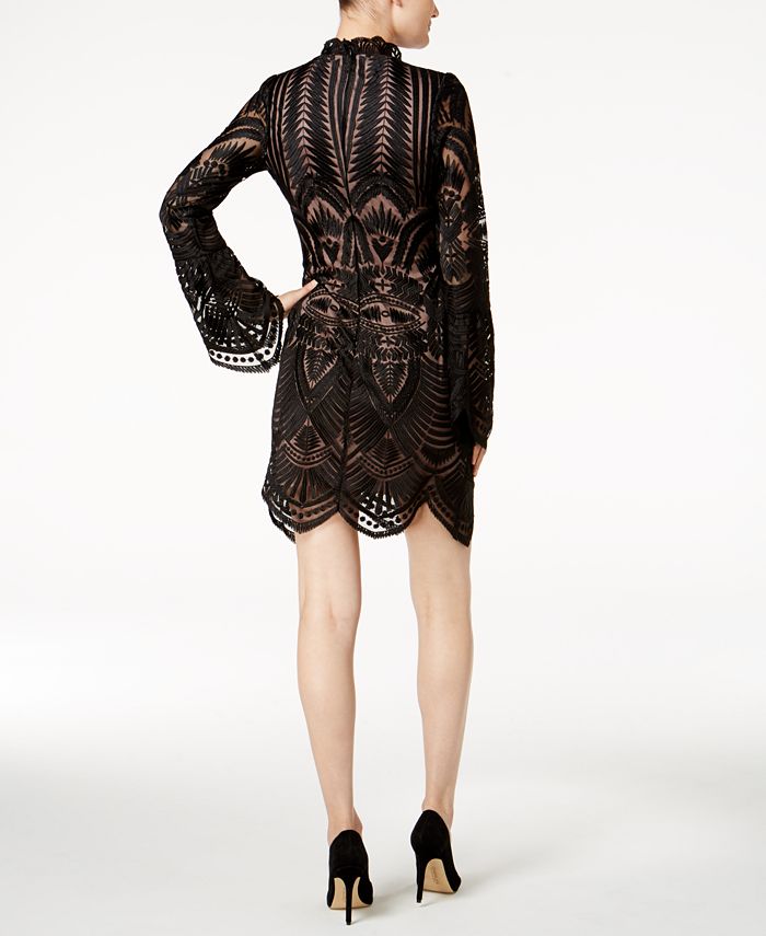 Nightway Mock-Turtleneck Sheath Dress - Macy's