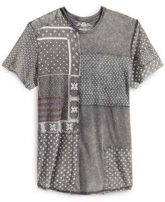 American Rag Men's Patchwork Paisley-Print T-Shirt, Created for Macy's ...