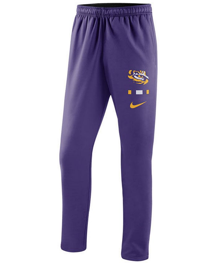 Nike Men's LSU Tigers Therma-Fit Pants - Macy's