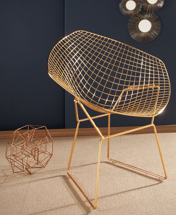 Abbyson Living Alessa Iron Accent Chair, Quick Ship - Macy's