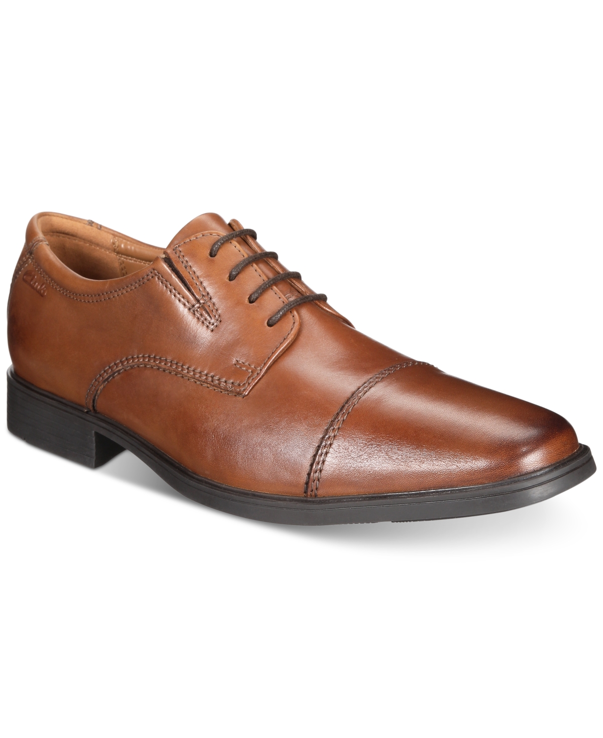 Click here for Clarks Mens Tilden Cap Toe Oxford - Dark Tan Leath... prices