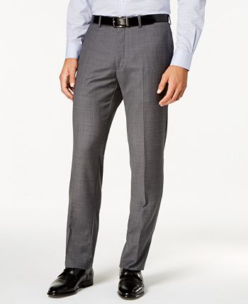 Calvin Klein Men's Extra Slim-Fit Gray Sharkskin Suit - Macy's