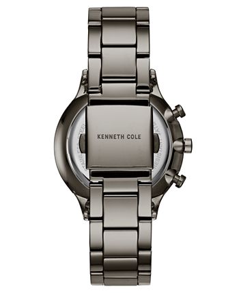 Kenneth Cole New York Men's Gunmetal Stainless Steel Bracelet Watch ...