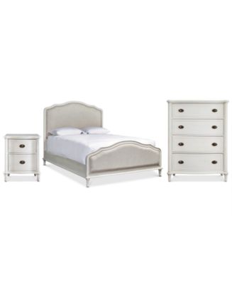 Carter Upholstered Bedroom Furniture Collection, 3-Pc. Set (Upholstered ...