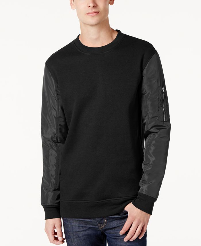 American Rag Men's Nylon Sleeve Sweatshirt, Created for Macy's - Macy's