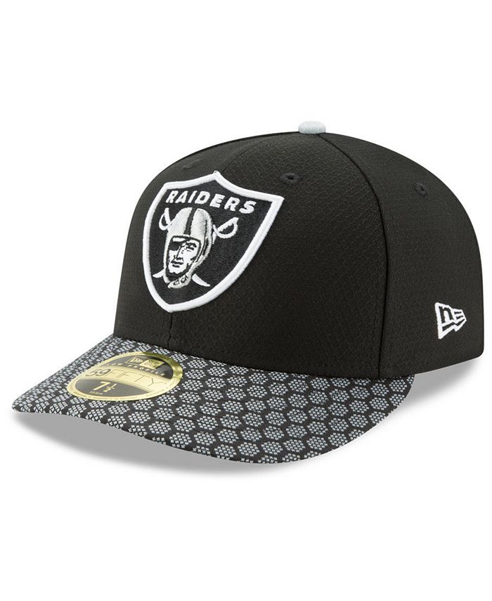 New Era Oakland Raiders Sideline Low Profile 59FIFTY Fitted Cap - Macy's