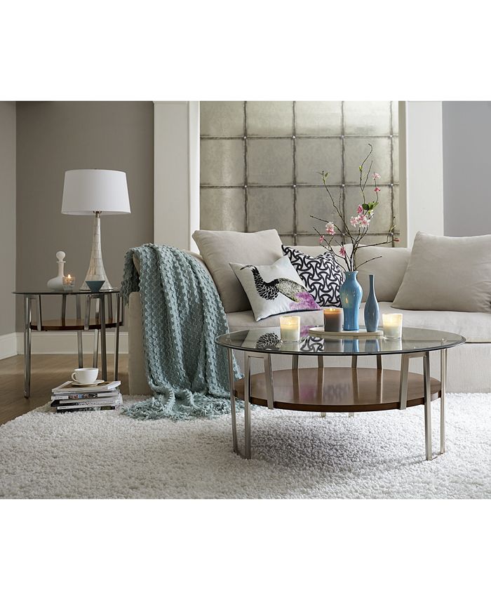 Furniture Cornell Round Cocktail Table, Quick Ship - Macy's