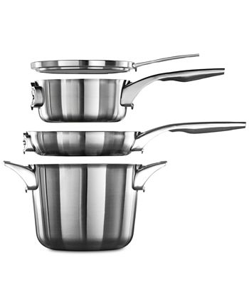 Calphalon Premier Space-Saving 2-Pc. Lid Set - Macy's