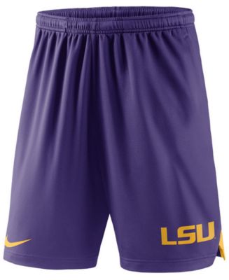 Nike Men's LSU Tigers Knit Dri-Fit Shorts - Macy's