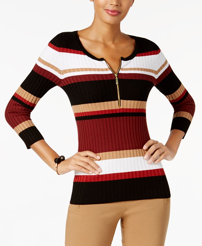 INC International Concepts INC Striped Sweater, Created for Macy's - Macy's