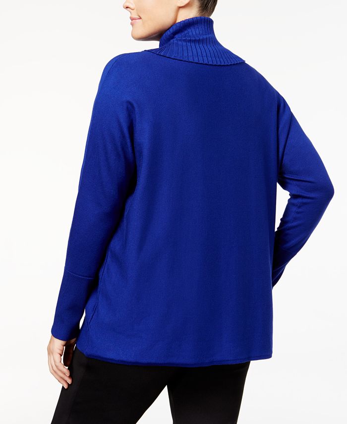JM Collection Plus Size Cowl-Neck Sweater, Created for Macy's - Macy's