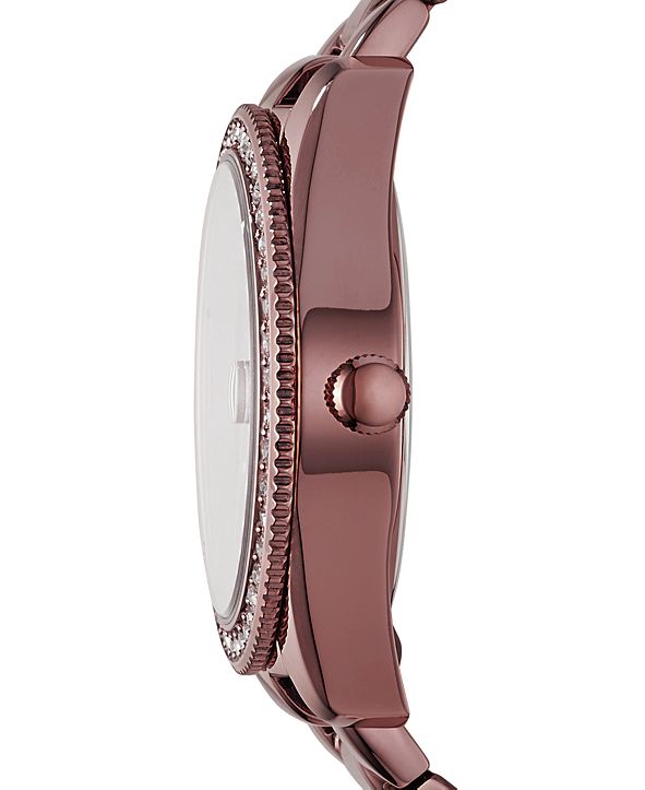 Fossil Women's Scarlette Red Stainless Steel Bracelet Watch 32mm ...