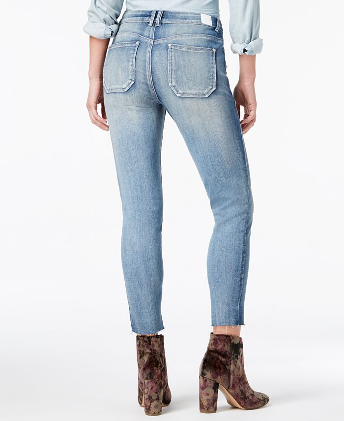 REWIND Juniors' Embellished Cropped Skinny Jeans - Macy's