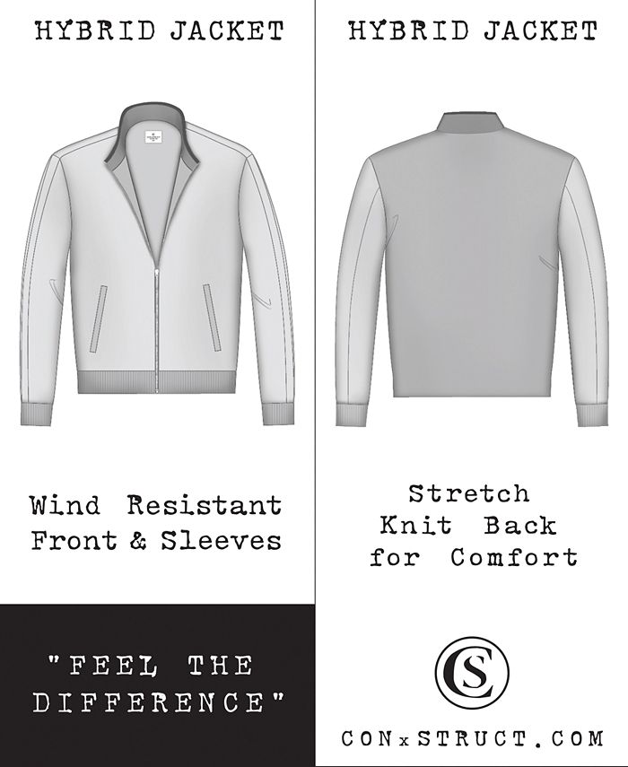 ConStruct Con.Struct Men's Hybrid Full-Zip Mock-Collar Jacket, Created ...