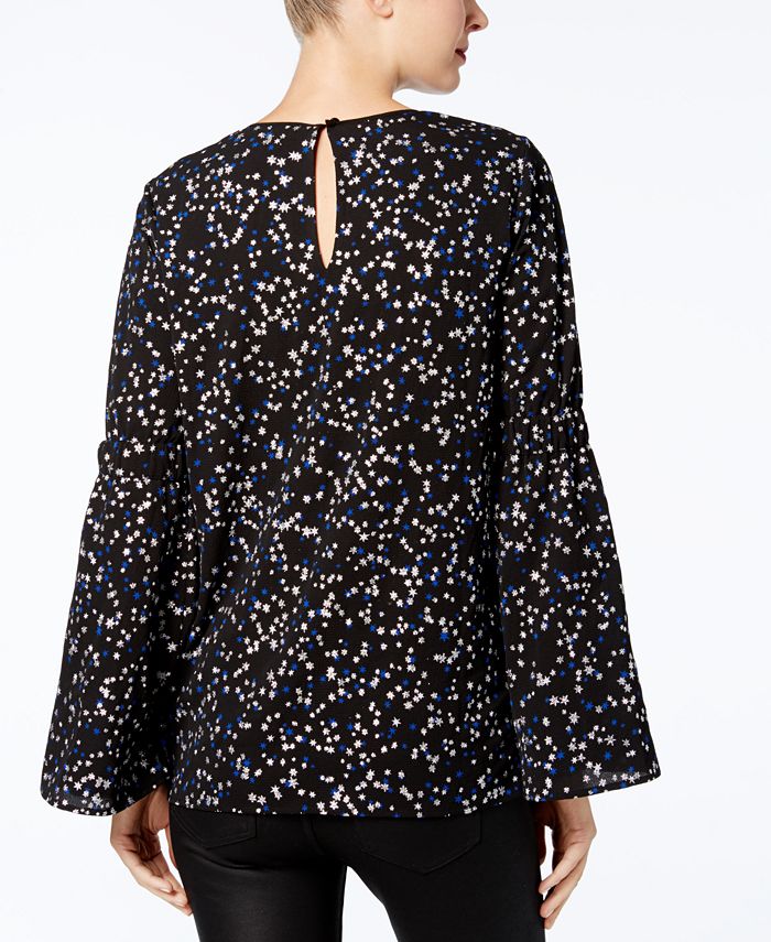 Michael Kors Star-Print Top - Macy's